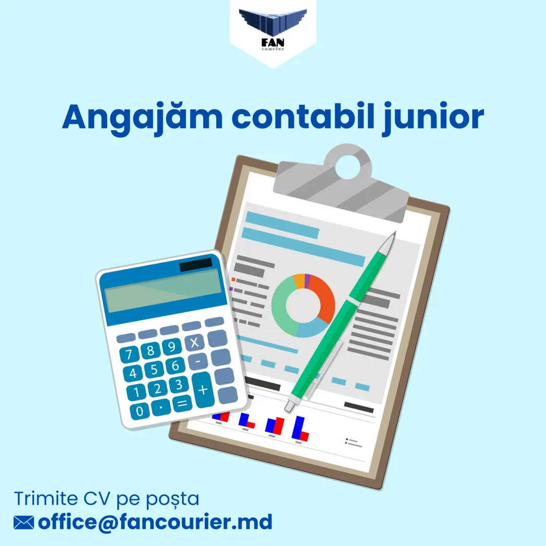 Angajăm contabil junior - FAN Courier Moldova